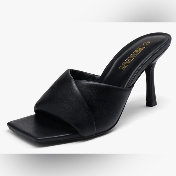 Shoes | Nwt High Stilettos Heels Mule Open Square Toe Slip On Multiple Colors Available | Poshmark